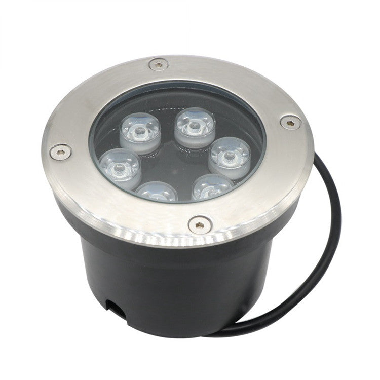 Stainless Steel Uplighter 6W in-ground 12V LED Plug and Play Garden Li ...